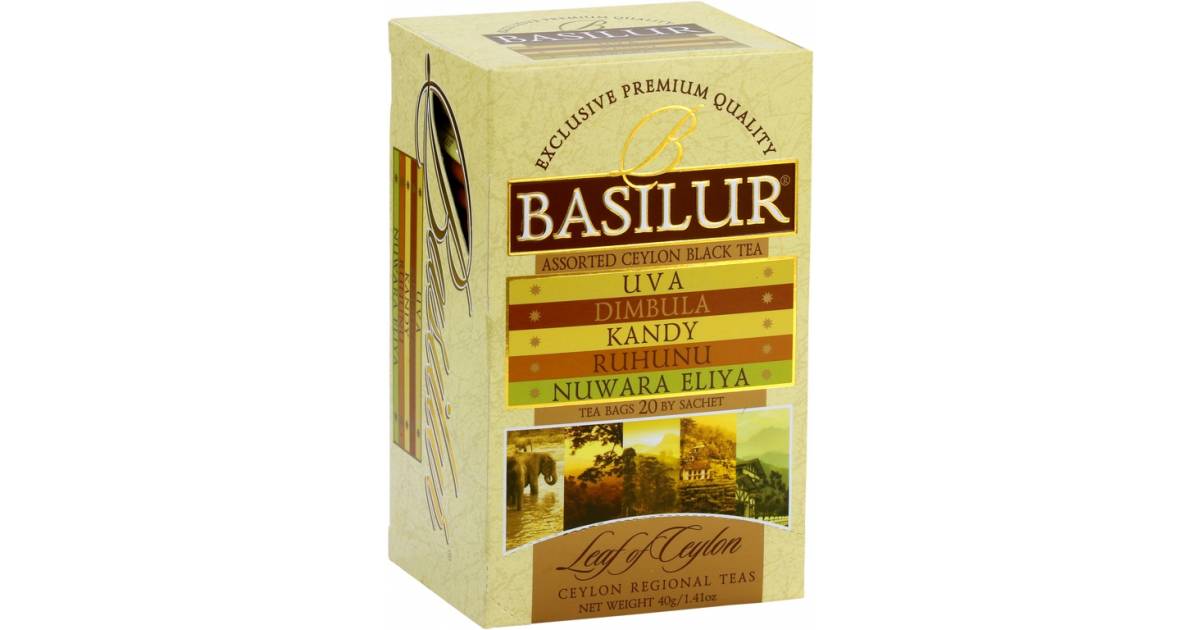 BASILUR Assorted Leaf of Ceylon Gastro-Teebeutel 5x5x2g | MIX-TEE